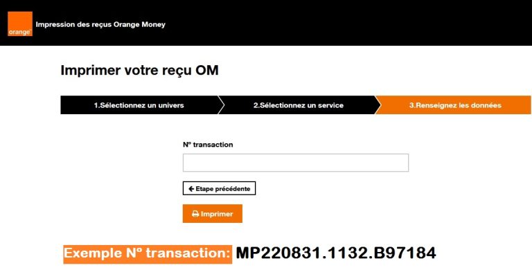 Comment imprimer un reçu Orange Money: tutoriel - adscameroun